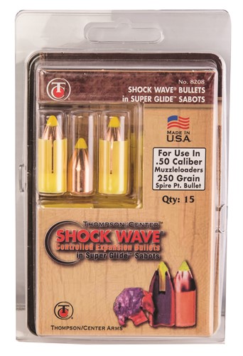 T/C .50 cal. 250 gr. Shockwave Controlled Expansion Bullets w/Super ...